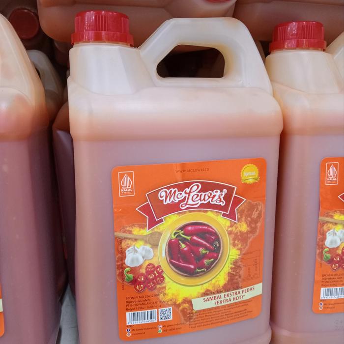 Jual mclewis saos sambal extra hot jerigen 5.5kg - Kota Tangerang ...