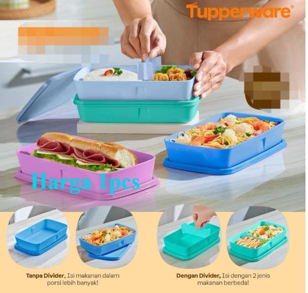 Jual Tupperware lunch lite tempat makan kotak makan 1pcs 820ml ...