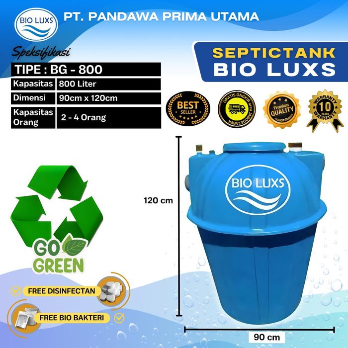 Jual Septic Tank Bio, Biotech, Biofil, BioLuxs BG 800 Liter - Kab ...
