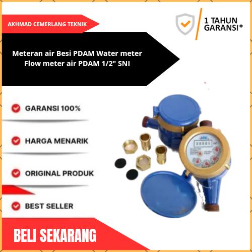 Jual Meteran air Besi PDAM Water meter Flow meter air PDAM 1/2" SNI ...
