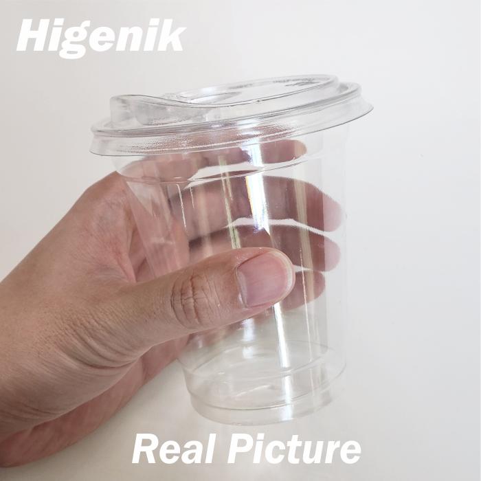 Jual Plastic Cup Pet Bening / Gelas Plastik Cup Pet Tebal 12/16/22 Oz ...