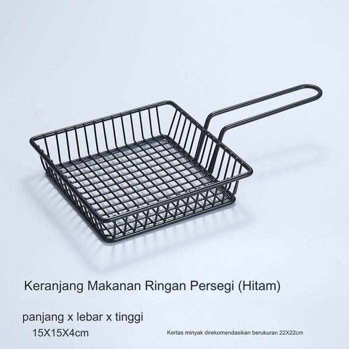 Jual Keranjang Saji Kentang Goreng/ Serving Snack Rectangle Basket D71 ...