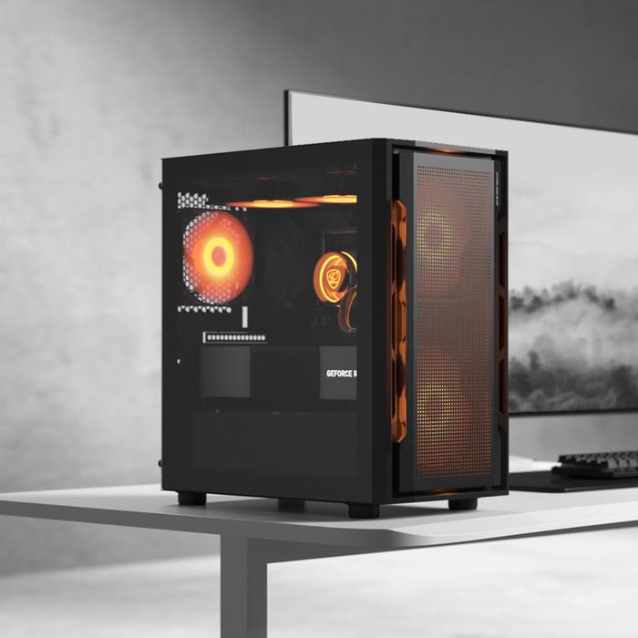 Promo COUGAR UNIFACE MINI RGB BLACK MICRO ATX MINI TOWER PC CASE CASING ...