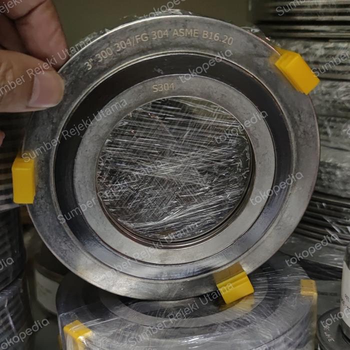 Jual Spiral Wound Gasket / SWG ansi 300 SS304 3" inch / DN 80 - Jakarta ...