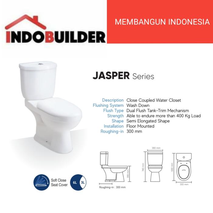 Jual TRILLIUNWARE CLOSET DUDUK JASPER SERIES SET / KLOSET DUDUK - Kab ...