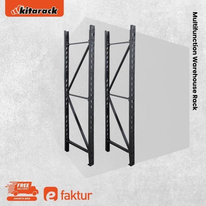 Jual Frame Rak Gudang Besi 1 Ton Tinggi 2 Meter Frame Tambahan Tiang ...