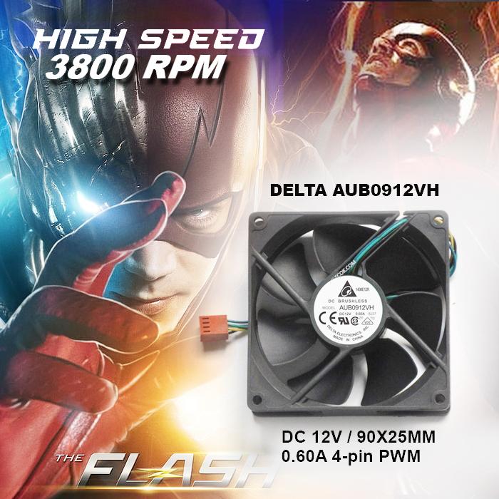 Jual Kipas PC Fan Casing/CPU Cooling 9cm x 2.5cm 4PIN PWM DC 12V High ...
