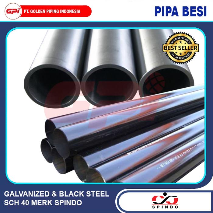 Jual Pipa Besi SCH 40 Nd.2-1/2" s/d 4",Galvanized & Blaksteel Merk ...