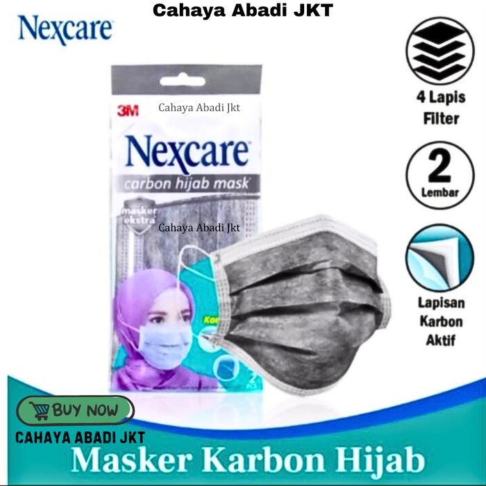 Jual MASKER CARBON HIJAB MASK 3M NEXCARE ME-10 - Jakarta Pusat - CAHAYA ...
