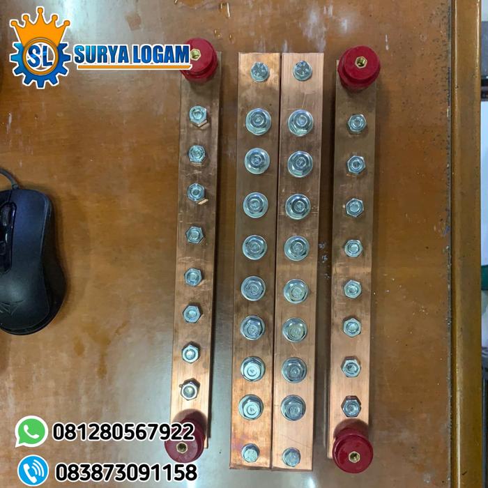 Jual busbar tembaga 3mm x 30mm x 200mm - busbar grounding - Jakarta ...