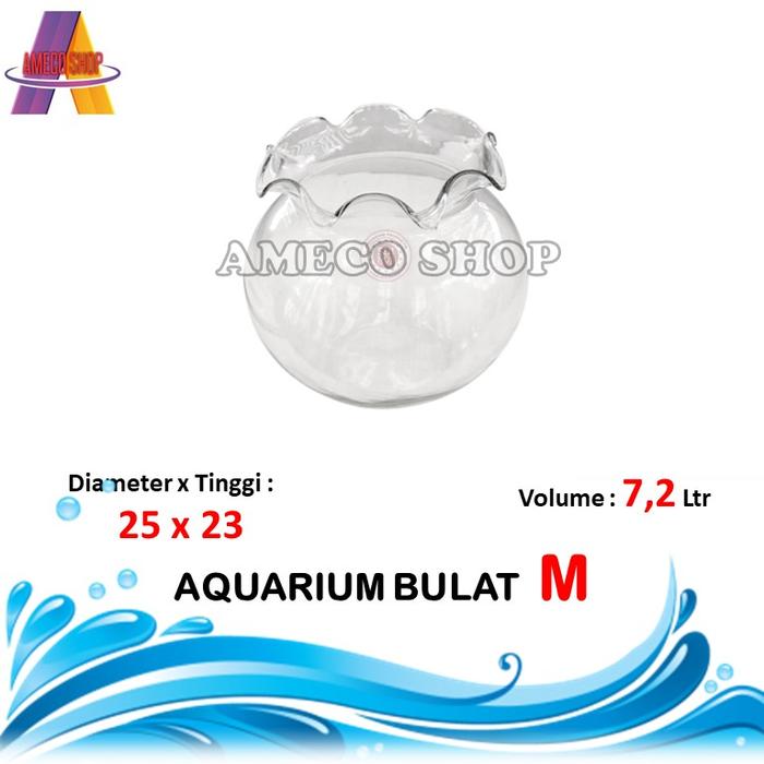 Jual Fish Bowl Toples Aquarium Aquascape Bulat - Kota Surabaya ...