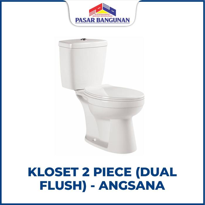 Jual Kloset Duduk KIA Angsana 2 Piece Dual Flush Set - Kab. Gresik - Pasar Bangunan Surabaya ...