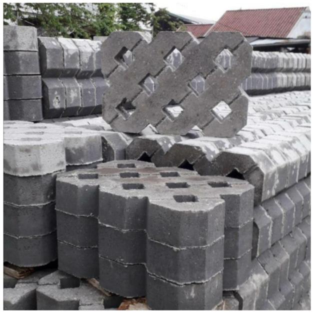 Jual Grass Block ECERAN SATUAN / Grassblock / Grass blok Press Mesin ...
