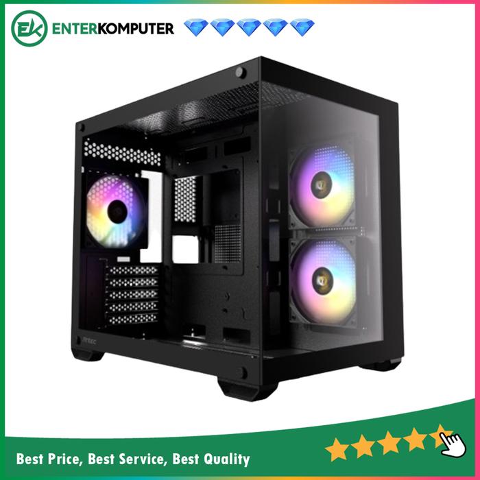 Promo Casing Antec CX600M RGB BLACK - Mini Tower Gaming Case - 4mm ...