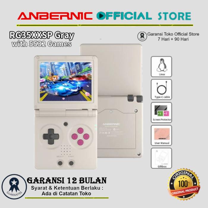 Promo ANBERNIC RG35XXSP Retro Flip Handheld Video Game Console Classic ...