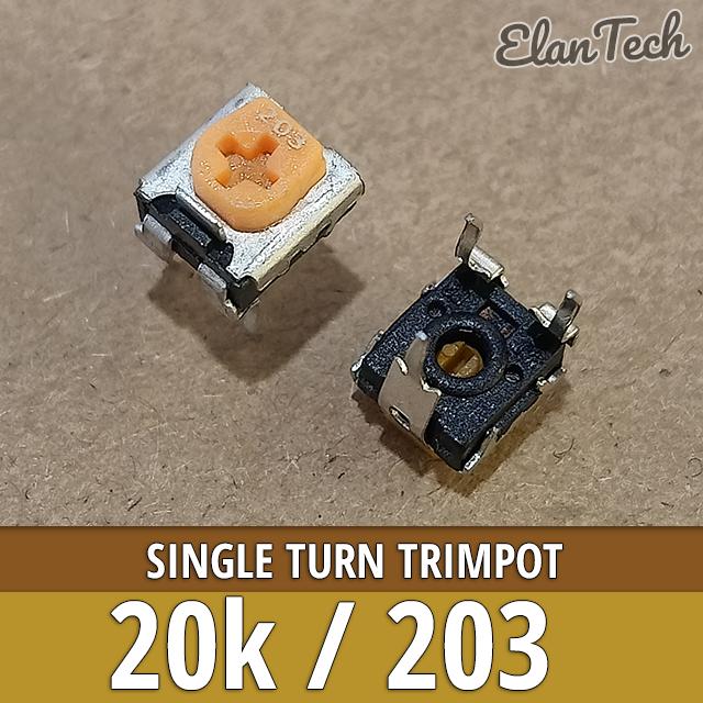 Jual Trimpot Kuning 20k / 203 / 20 Kilo Ohm Trimmer Potentiometer VR ...