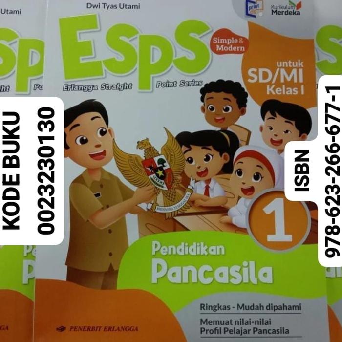 Jual Buku Esps Ppkn Pancasila Kelas 1 Sd Kurikulum Merdeka Erlangga Sd Di Seller Sangninja ...