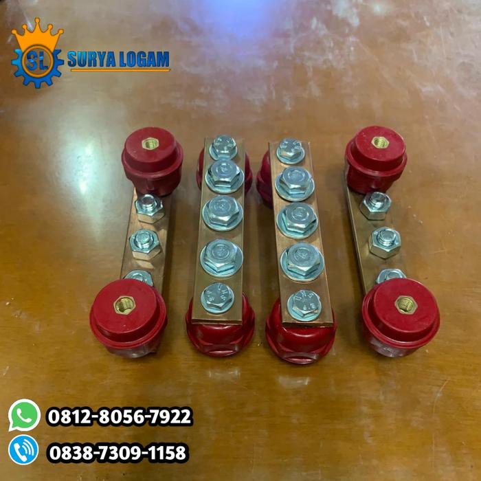 Jual busbar tembaga 3mm x 25mm x 100mm - busbar grounding Murni - Jakarta Barat - surya logam ...
