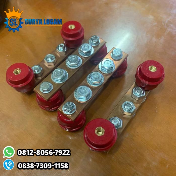 Jual busbar tembaga 3mm x 25mm x 100mm - busbar grounding - Jakarta Barat - SURYA LOGAM | Tokopedia