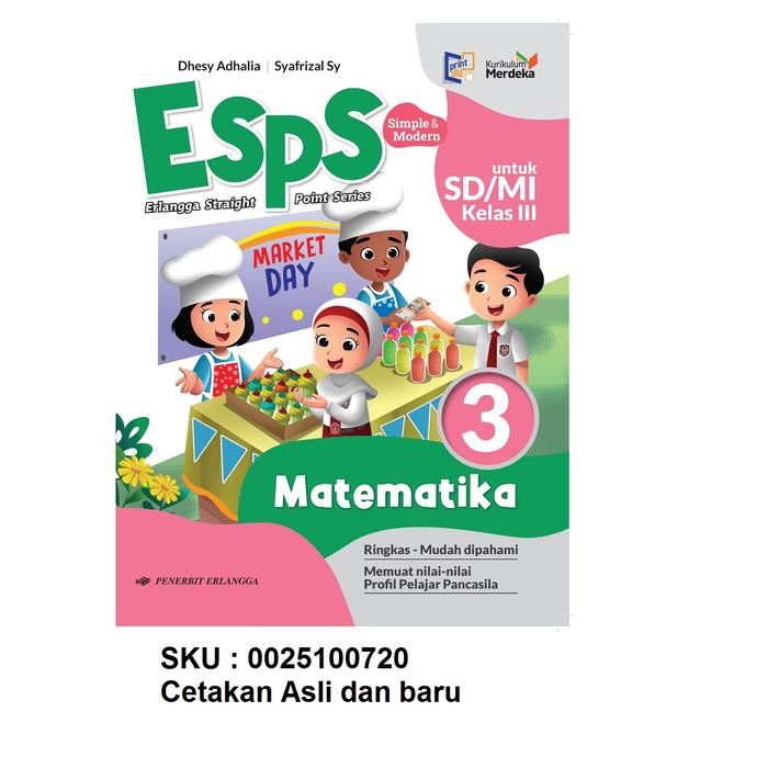 Jual Buku Pelajaran Esps Matematika Sd Mi Kelas 1 2 3 4 5 6 Dhesy Gunanto Wono Kurikulum Merdeka ...