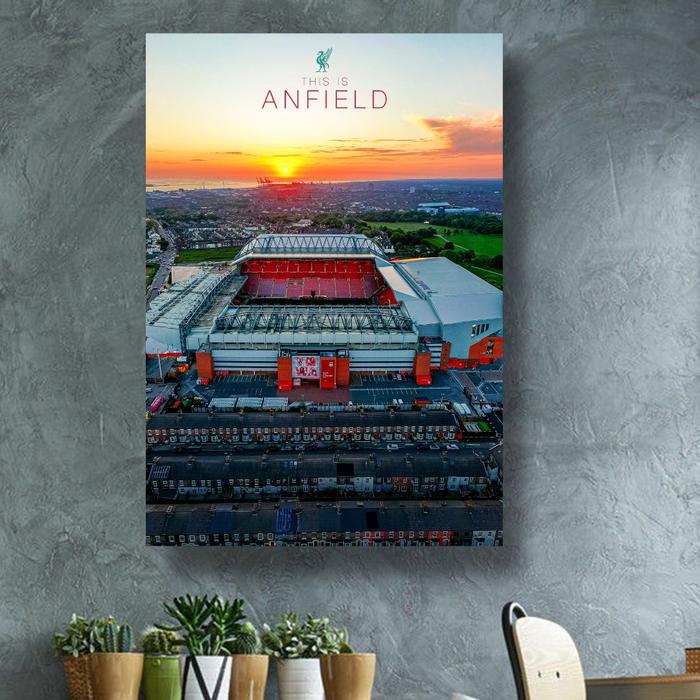 Jual Poster LIVERPOOL frame KAYU Poster This is Anfield HIASAN DINDING ...