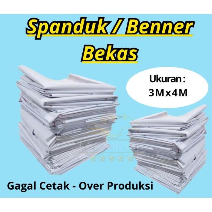 Jual Spanduk Benner Bekas / Gagal Cetak Ukuran 3m x 4m - Kota ...