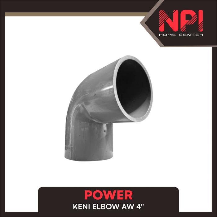 Jual Power - Sambungan Pipa Fitting Knee / Knie Elbow Pvc Aw 4" Inch Inci In - Kota Bekasi - NPI ...
