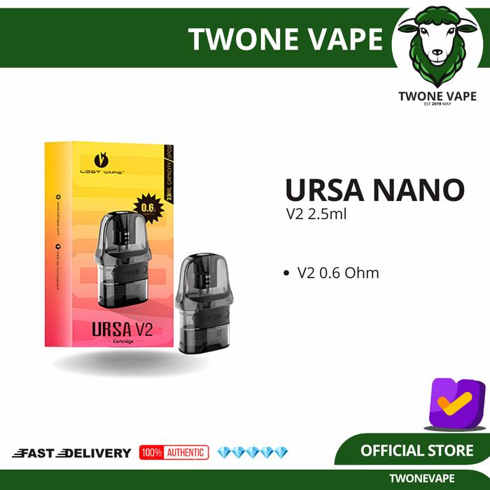 Jual Cartridge Ursa V2 & V3 Pod Replacement by Lost Vape / Catridge ...
