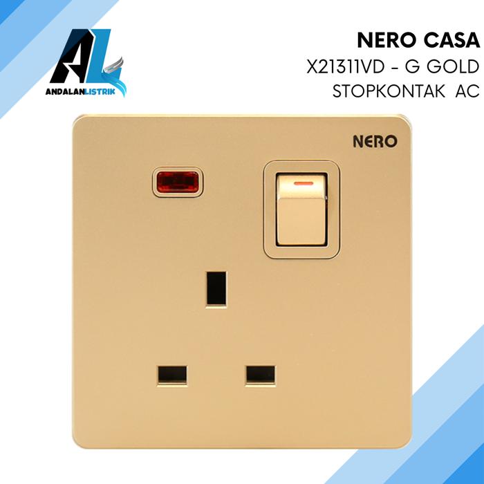 Jual NERO CASA X2 GOLD SAKLAR STOP KONTAK Kabel Socket - Stopkontak AC ...