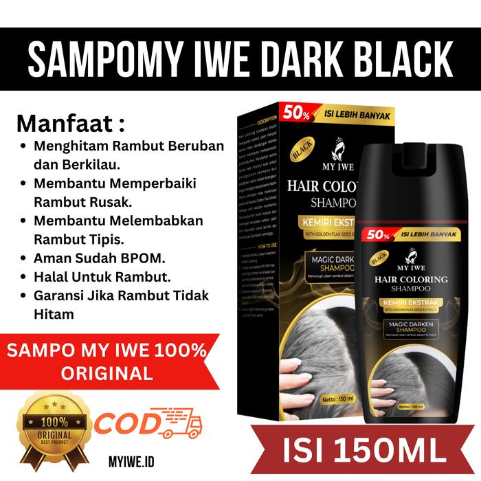 Promo Hair Color Shampoo Penghitam Rambut Uban Instan / My Iwe - Kota Tangerang Selatan - MYIWE ...