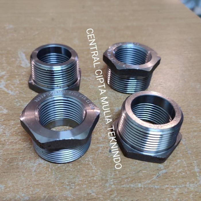 Jual Bushing 3/4" x 1/2" inch Vlok Ring Besi A105 Class 3000 Psi Drat ...