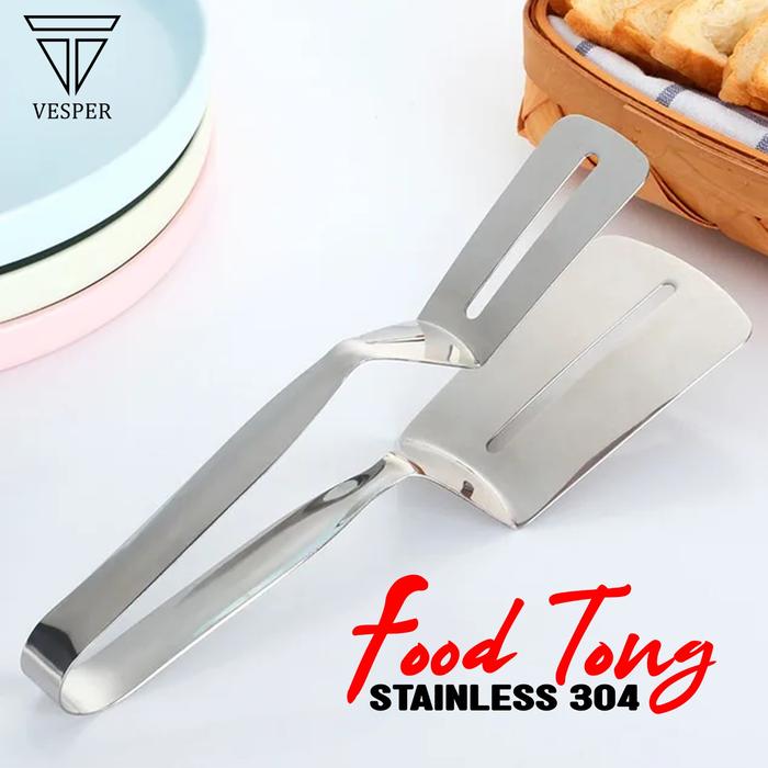 Jual penjepit capitan makanan gorengan daging ikan roti / food tong ...