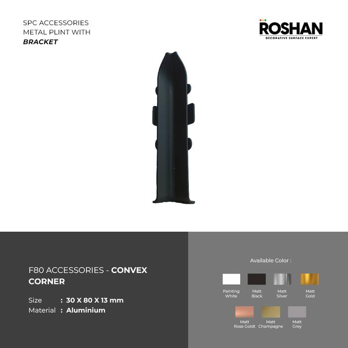 Jual SPC ACC METAL PLINT W/BRACKET - CONVEX CORNER (F80 ACCESSORIES ...