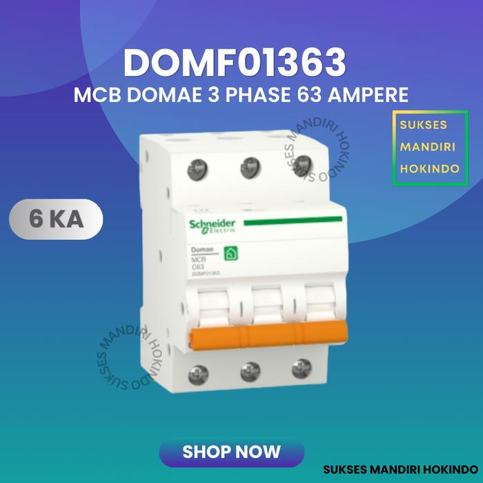 Promo MCB 3 Phase 63 Ampere 3p 63a 3pole Schneider Domae Baru 6kA ORI SNI - Jakarta Pusat ...