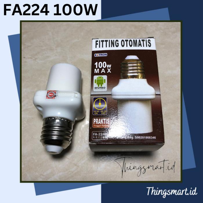 Jual FA-224 Fitting Lampu Otomatis Timer Waktu Setting ON OFF Satuan ...