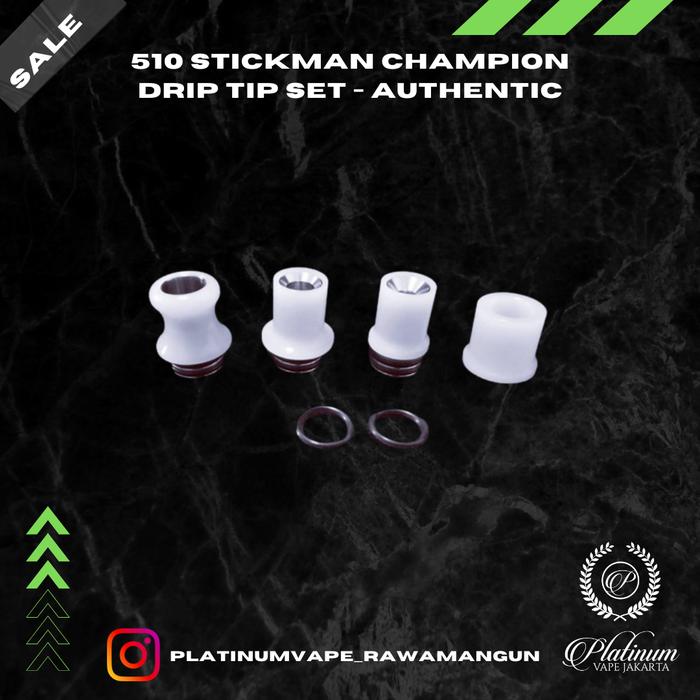 Jual 510 STICKMAN Champion Drip Tip Set - Authentic - Jakarta Timur ...