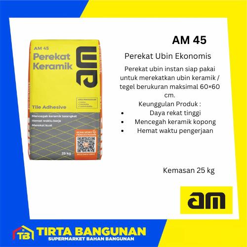 Jual AM 45 PEREKAT KERAMIK 25KG/ Perekat Ubin Ekonomis - Kota Depok - Tirta Bangunan | Tokopedia