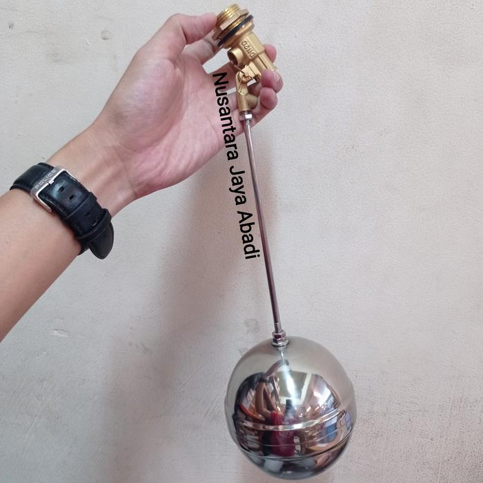 Jual Floating Valve Pelampung Tangki Kuningan 3/4 " DN 20 Bola ...