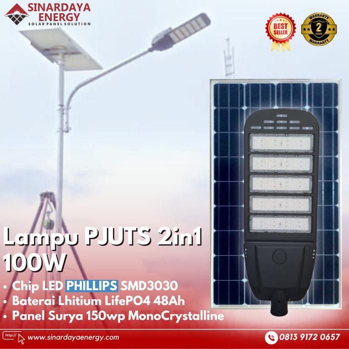 Jual Lampu Jalan Solar Cell 100 watt LED Chip PHILLIPS - Kota Surabaya ...