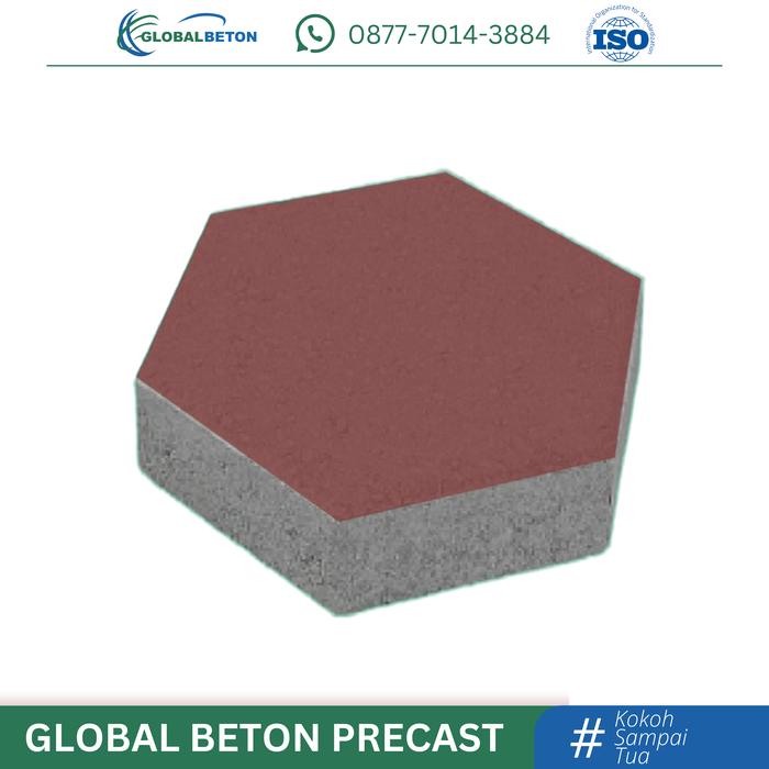 Jual Paving Block Hexagonal warna, tebal 6 cm , k250, Paving Jalan ...