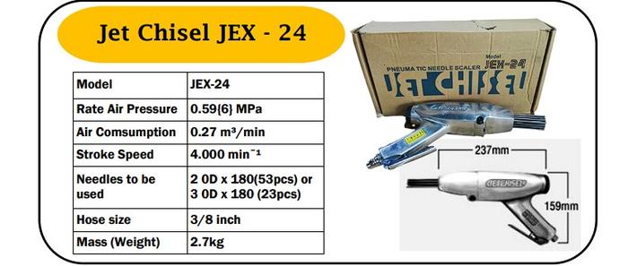 Jual Jet Chisel JEX - 24 / Pneumatic Jet Chisel JEX-24 - Jakarta Utara - bertinosafety | Tokopedia