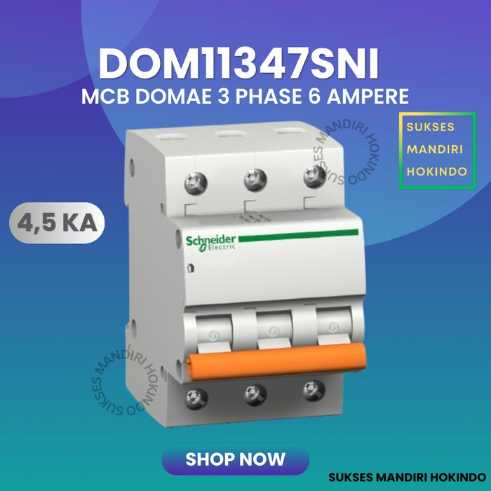 Promo MCB Domae 3P 6A 3 Phase 6 Ampere 3 pas 6 amper Original SNI 100% - Jakarta Pusat - Sukses ...
