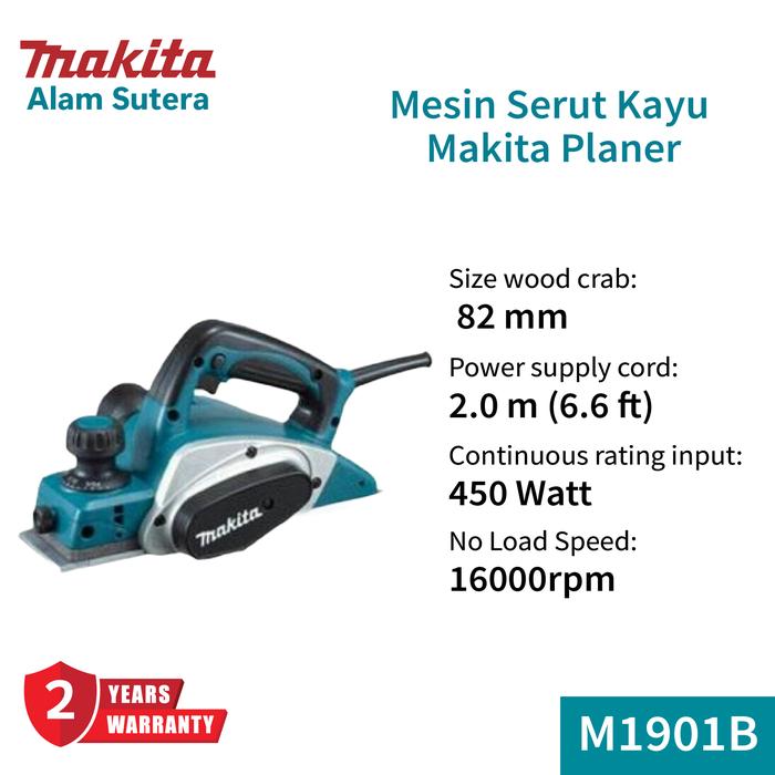 Jual Mesin Serut Kayu Makita M1901B / Mesin Planer Makita M 1901 B - Kota Tangerang Selatan ...