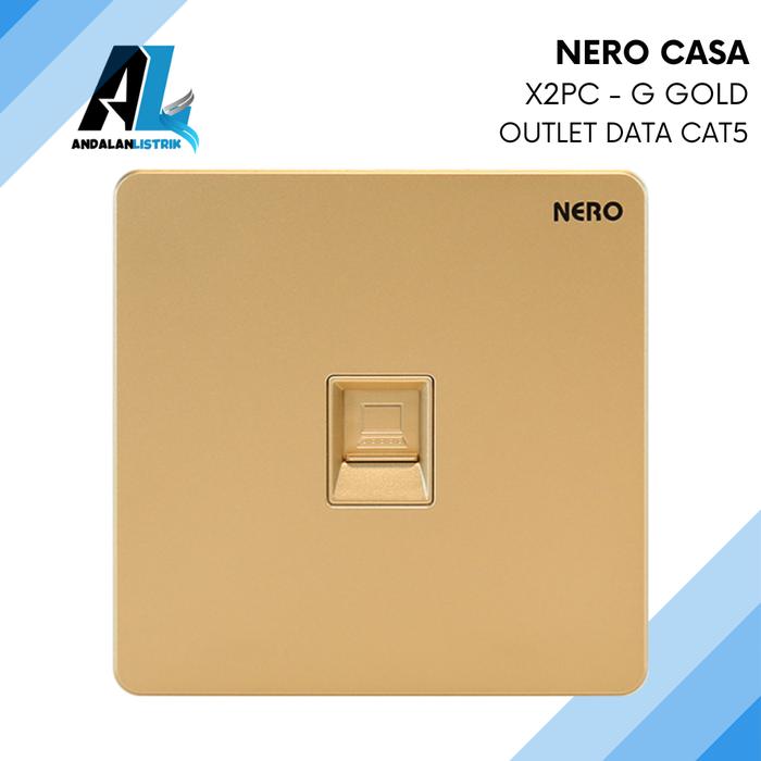 Jual NERO CASA X2 GOLD SAKLAR STOP KONTAK Kabel Socket - Data CAT5e ...
