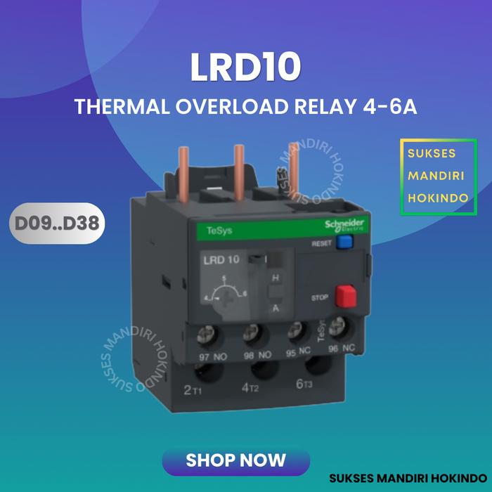 Promo LRD10 LRD 10 Thermal Overload Relay Schneider TeSys Original SNI ...
