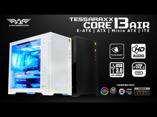 Jual Casing PC Case Gaming Armageddon Tessaraxx Core 13 Air White - Kab ...