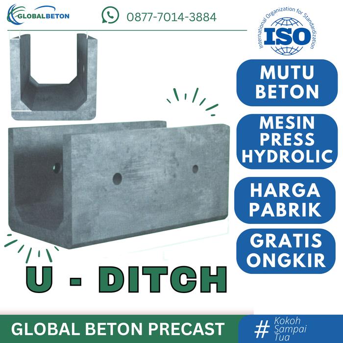 Jual U DITCH 30x30x120cm Drainase Saluran Mutu Beton K300, UDitch Cor ...