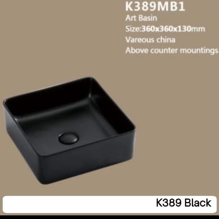 Jual WASTAFEL MEJA BLACK MATTE MODEL TOTO KOHLER / WASHTAFEL HITAM ...