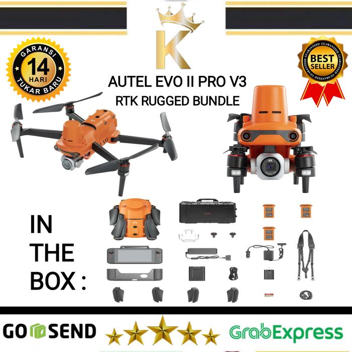 Promo AUTEL ROBOTICS EVO II PRO RTK V3 RUGGED BUNDLE DRONE MAPPING EVO ...