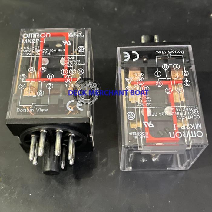 Jual Relay MK2P 220V Omron Socket 220V 10A 8P - Soket AC 8P MK2P-1 8 PIN - AC 24v - Jakarta ...